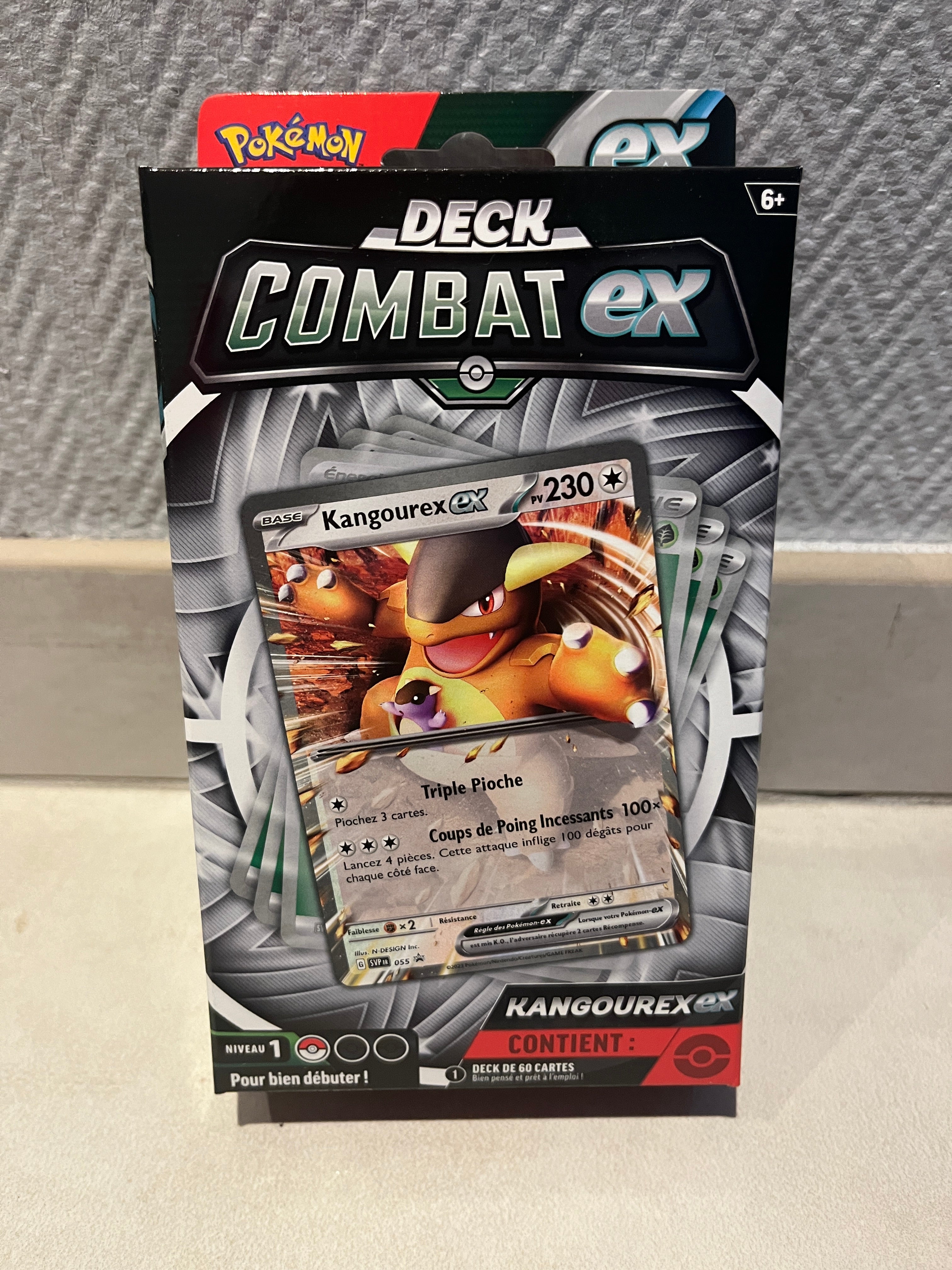 Deck de combat EX Pokémon avec 60 cartes modéle Kangourex Neuf scellé ...